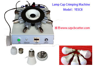 China Lamp Base Punching Crimping  Machine For  E27/B22/E14/E40 Bulb Cap Crimping supplier