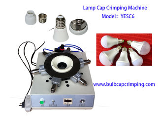 China Bulb Cap Crimping Machine For LED Lighting E27 B22 Lamp Cap Punching supplier