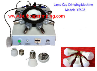 China LED E27 B22 Lamp Cap Crimping Machine For Bulb Cap Punching Tool Crimper supplier