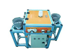 China E14 E40 Bulb Cap Nailing Crimping Punching Machine With 12 Cylinder supplier