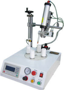E14 E27 B22 Bulb Cap Assembly Glue Dispensing Machine For LED Bulb Cap Production supplier