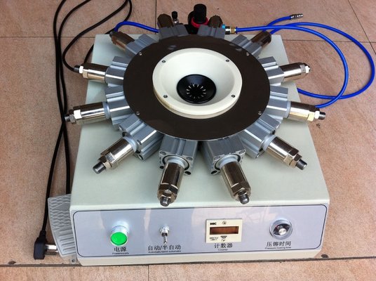LED Bulb Cap Punching Crimping Naiilng Machine For LED Lighting Bulb Production supplier
