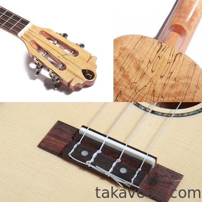 Kriens Ukulele Hawaiian guitar 24 inch Ukelele Solid Spruce Top Ukulele supplier