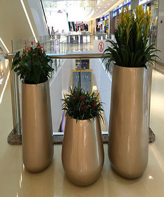 Cheap wholesale Galvanized groove.etc stainless steel garden flower pot/planter