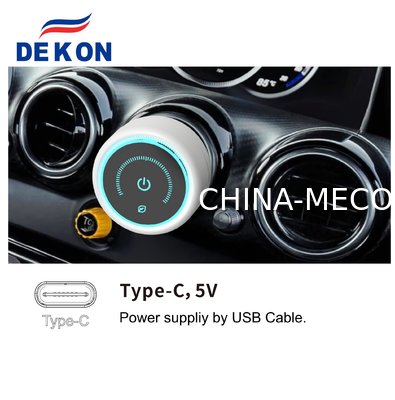 Auto air purifier and sterilizer with UVC led and carbon filter clean the air in your car