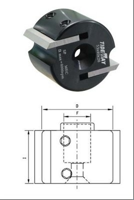 OEM woodworking Durable shaper cutter head with European EN847/1