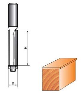 Long blade flush trim bit