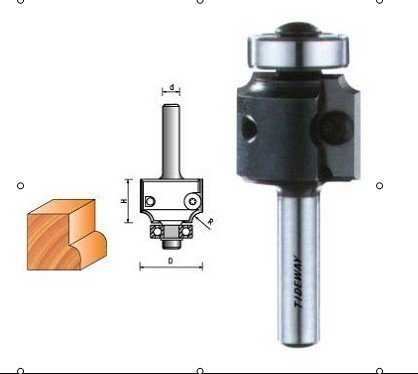 Heavy metal body round - over bit with changeable knives