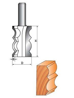 Crown moulding bit