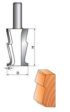 Crown moulding bit