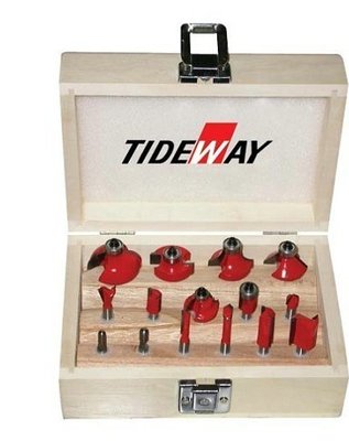 Painted 45# carbon steel router bit sets for woodworking