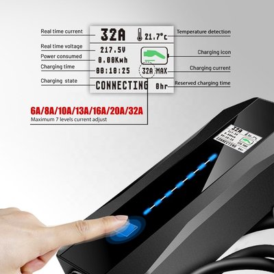 Teison 3.8-7kw Portable ev charging station car charger evse charger CE IP65