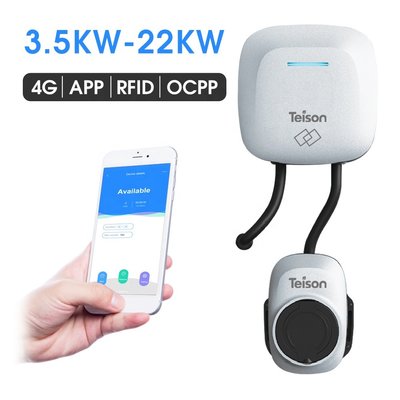 Teison Home Wifi 4G Enabled Wall-mounted OCPP EV Charging Station with APP Level 2 220V 32a Electric Car Charger