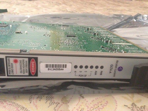 Alcatel-lucent FPBA-FGLT-A16 port PON GPON EPON board for 7360 etc OLT with 16 SFP modules GLT4-A