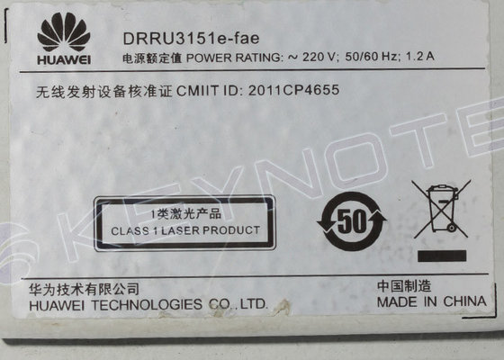 GSM Telecommunication Base Station Huawei DBS 3900 DRRU3151e-fae 2102310FDN10C6007810