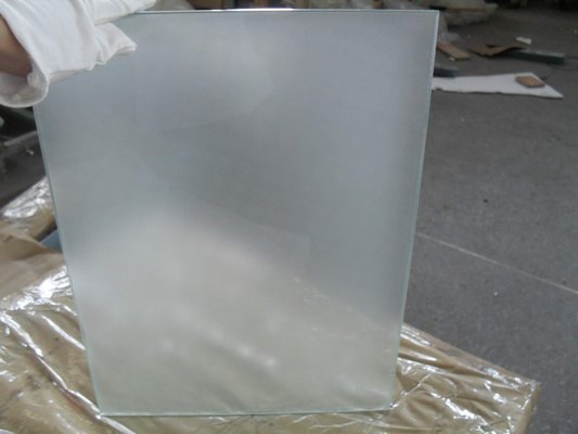 Frosted Tempered Decorative Glass Partition Walls ASTM Standard supplier