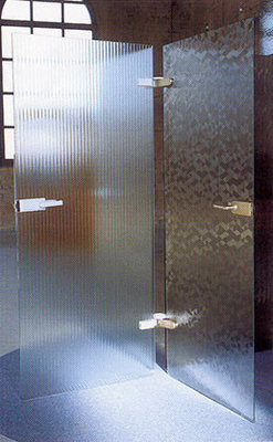 Obscure Pattern Shower Tempered Glass , Tempered Glass Bathroom supplier