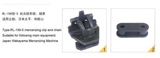 Stenter Machine Parts Mercerizing Clip And Chain For Japan Wakayama Mercerizing Machine