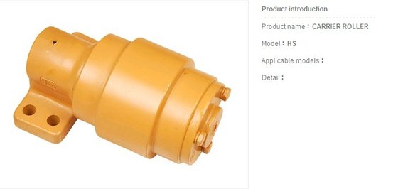 Black, Yellow Excavator Top Roller Carrier Roller Upper Roller, Bulldozer / Excavator Spare Parts OEM