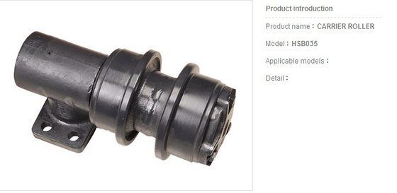 Black, Yellow Excavator Top Roller Carrier Roller Upper Roller, Bulldozer / Excavator Spare Parts OEM