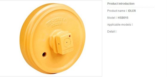 Front Idler Assy For Excavator Spare Parts, Excavator Parts Hyundai Front Idler Assy SHB015-SHB022