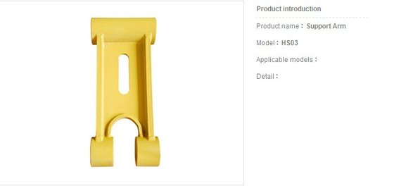 Colorful Excavator Support Arm, Various Support Spare Parts For Excavator HS03, K200, SK200, FX200