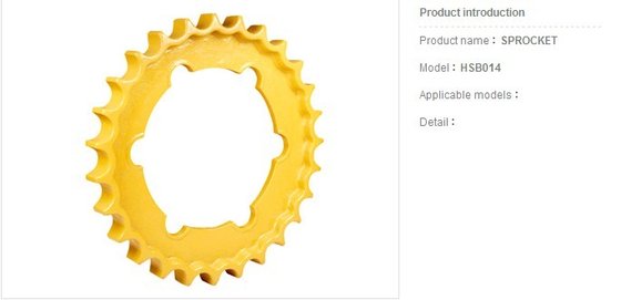 Excavator Sprocket Drive Sprocket Rim, Sprocket Segment Excavator Spare Parts OEM