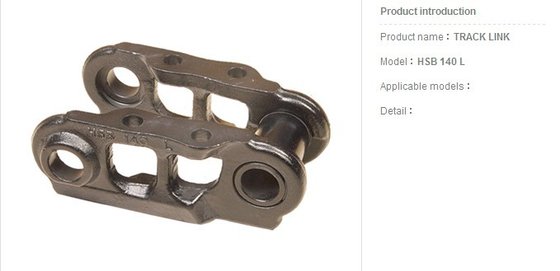 Customized Black Bulldozer / Excavator Track Link Loose Link, Excavator Spare Parts ISO9001