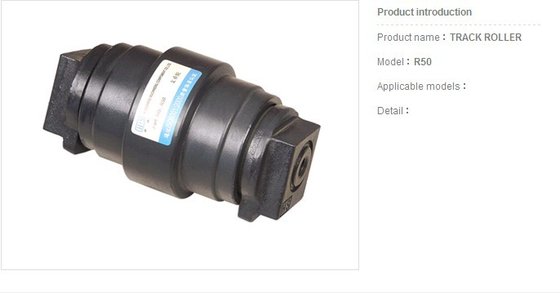 Black Or Yellow Carbon Steel Excavator Spare Parts Undercarriage Parts Track Roller HRC50-56
