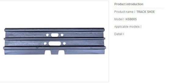 Mining Machinery Excavator Spare Parts Excavator Track Shoe, Bulldozer Track Shoe For Digging