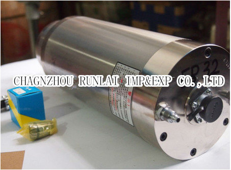6.5kw ER32 High Speed Motor Spindle , GDK125-18Z Water Cooling Spindle