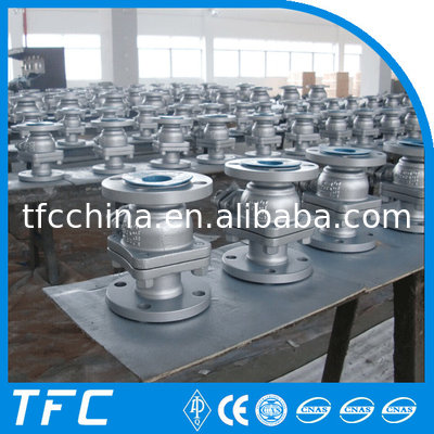 double flange 2pc cast steel ball valve