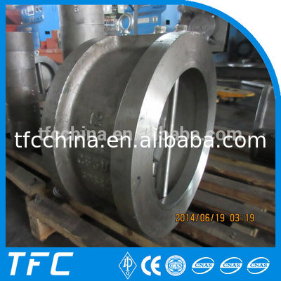 wafer type duo check valve double disc