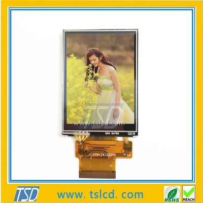 2.4 inch QVGA 240x320 color TFT lcd  module ZIF FPC connctor with resistive touch