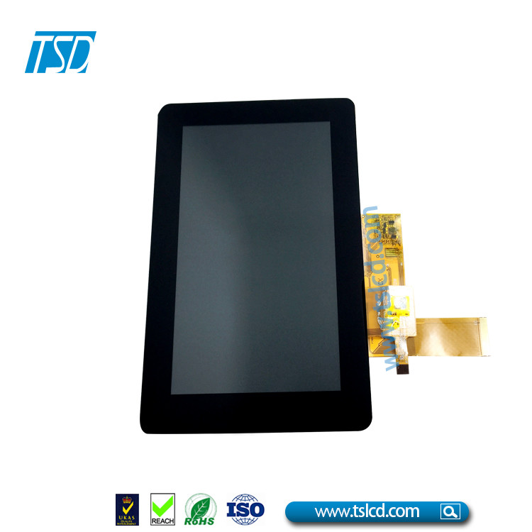 high brightness 7''inch 800X480 tft lcd  module with capacitive touch screen