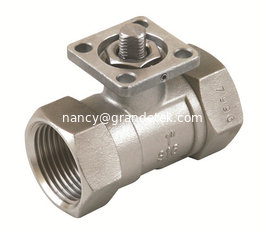 China 1pc ball valves with high moungting pad with new design reduced bore API standard supplier