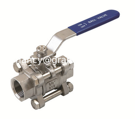 3PC ball valves stainless steel threaded/socket weld/butt weld connection supplier