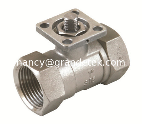 1pc ball valves with high moungting pad with new design reduced bore API standard supplier