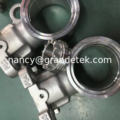ISO 5211 Locking Handle 3-way Ball Valve Stainless Steel NPT Thread supplier