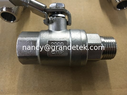 ISO 5211 Locking Handle 2pc Ball Valve Stainless Steel NPT Thread supplier