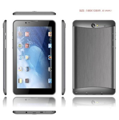 7개는 3G와 GPS PC MTK8312 이중 중핵 3G+GPS+BT+FM 인조 인간 4.2 OS를 메모장에 기입합니다