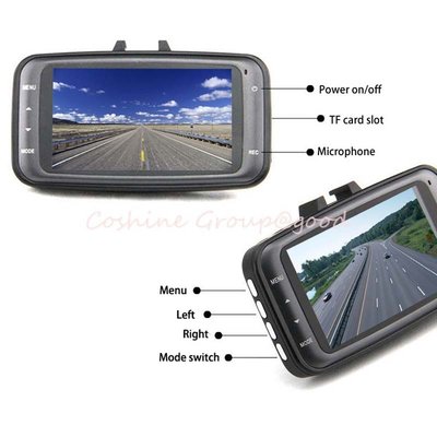 TFT Screen Car Blackbox DVR , Vehicle Camera G-sensor HDMI HD 1080P