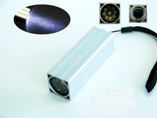 White 9 LED 3 AAA batteries Mini LED Flashlights ND90040 with 88 * 28 mm