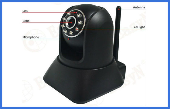 Multi functional H.264 Wireless Ip Cameras with Audio , IR distance 10m