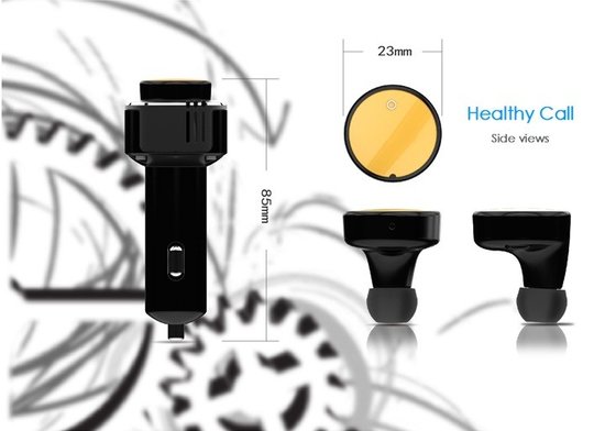  Oxygen bar Car Bluetooth Headset 