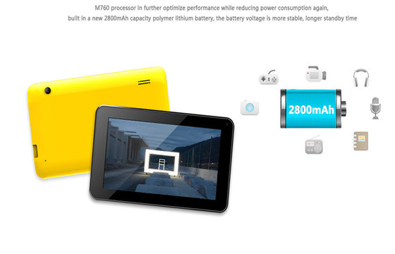 Multiple language LCD notebook 7 inch Touchpad Tablet PC Multi-touch Capacitive screen