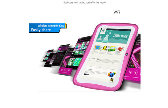 Portable Kids Wifi android 4.2 dual camera tablet capacitive Build in Apps