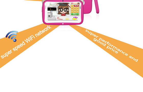 Android 4.1 Kids Wifi Tablets Rochips RK2926 Cortex A8 1.0Ghz , Cute children tablet