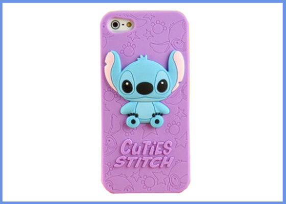 Lovely Mobile Phone Accessory 3D Silicone Stitch Cartoon Frame For IPhone 6