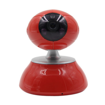 Red 360 degree Smart Home IP Camera / house security camera with Embedded Linux OS
